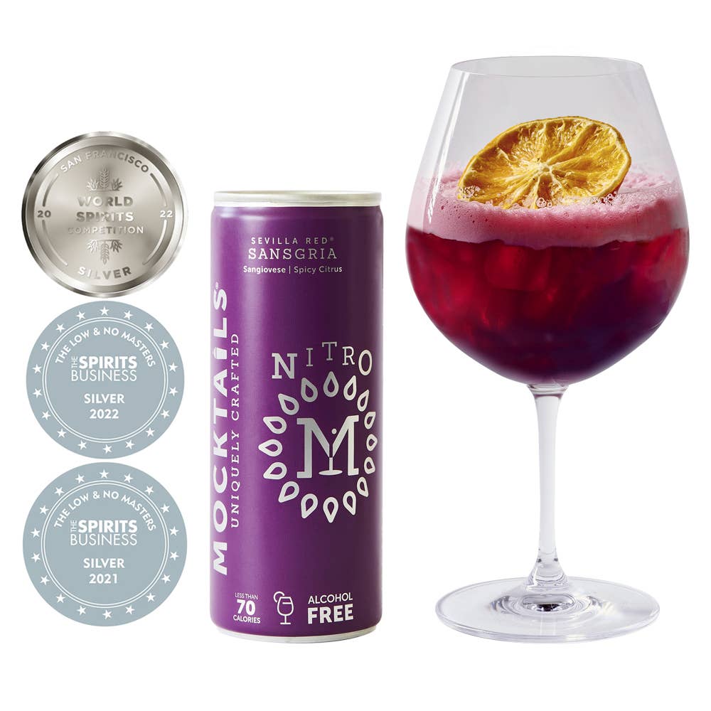 Non-Alcoholic Sansgria - Nitro 4PK | Faded Poppy Mercantile